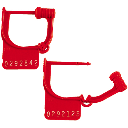 Red Easy Lock Seals | Hybrid Shipping Supplies