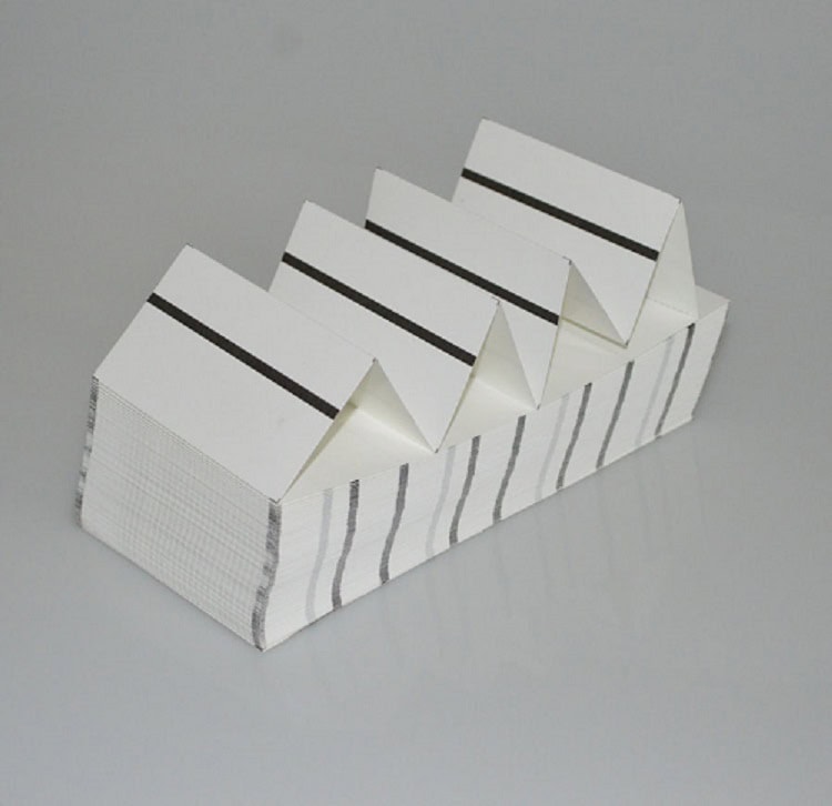 MTWC - 1up White Tray Tags, BCC, Direct Thermal, Fan Folded, 30,000 Per ...