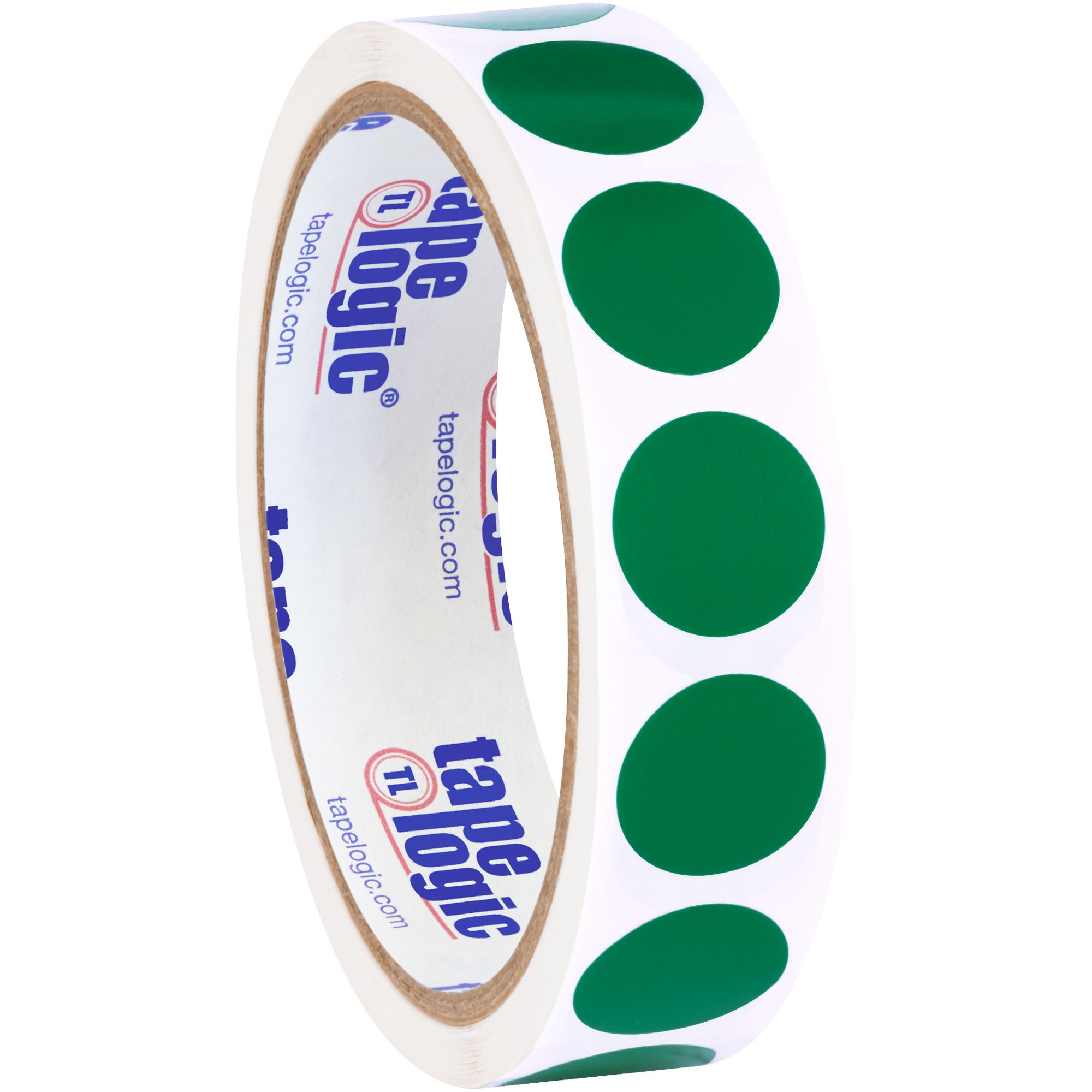 3/4" Green Inventory Circle Labels | Hybrid Shipping Supplies