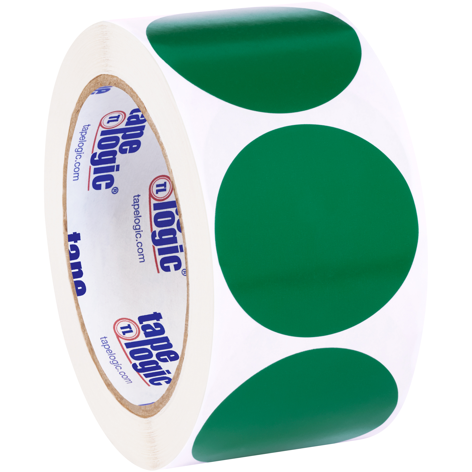 2" Green Inventory Circle Labels | Hybrid Shipping Supplies