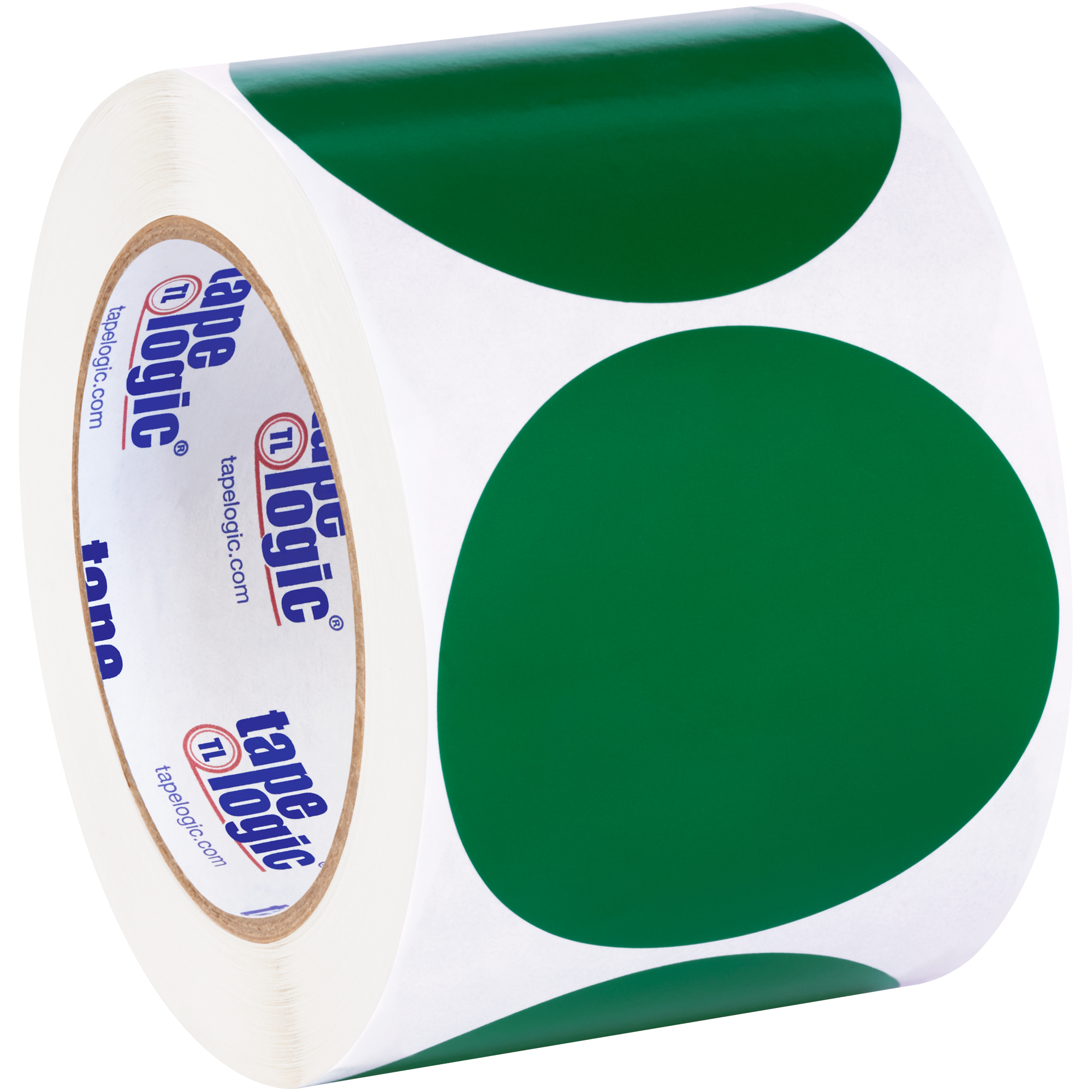 3" Green Inventory Circle Labels | Hybrid Shipping Supplies