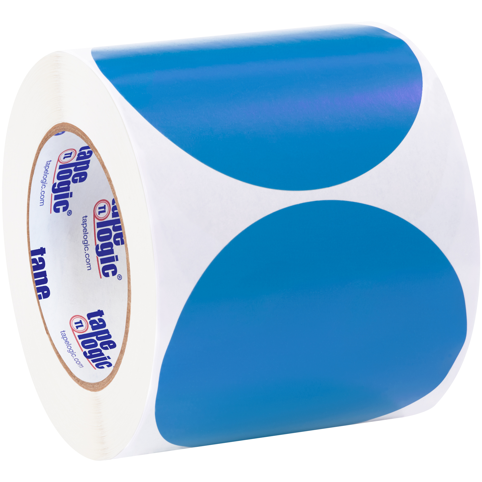 4" Light Blue Inventory Circle Labels | Hybrid Shipping Supplies