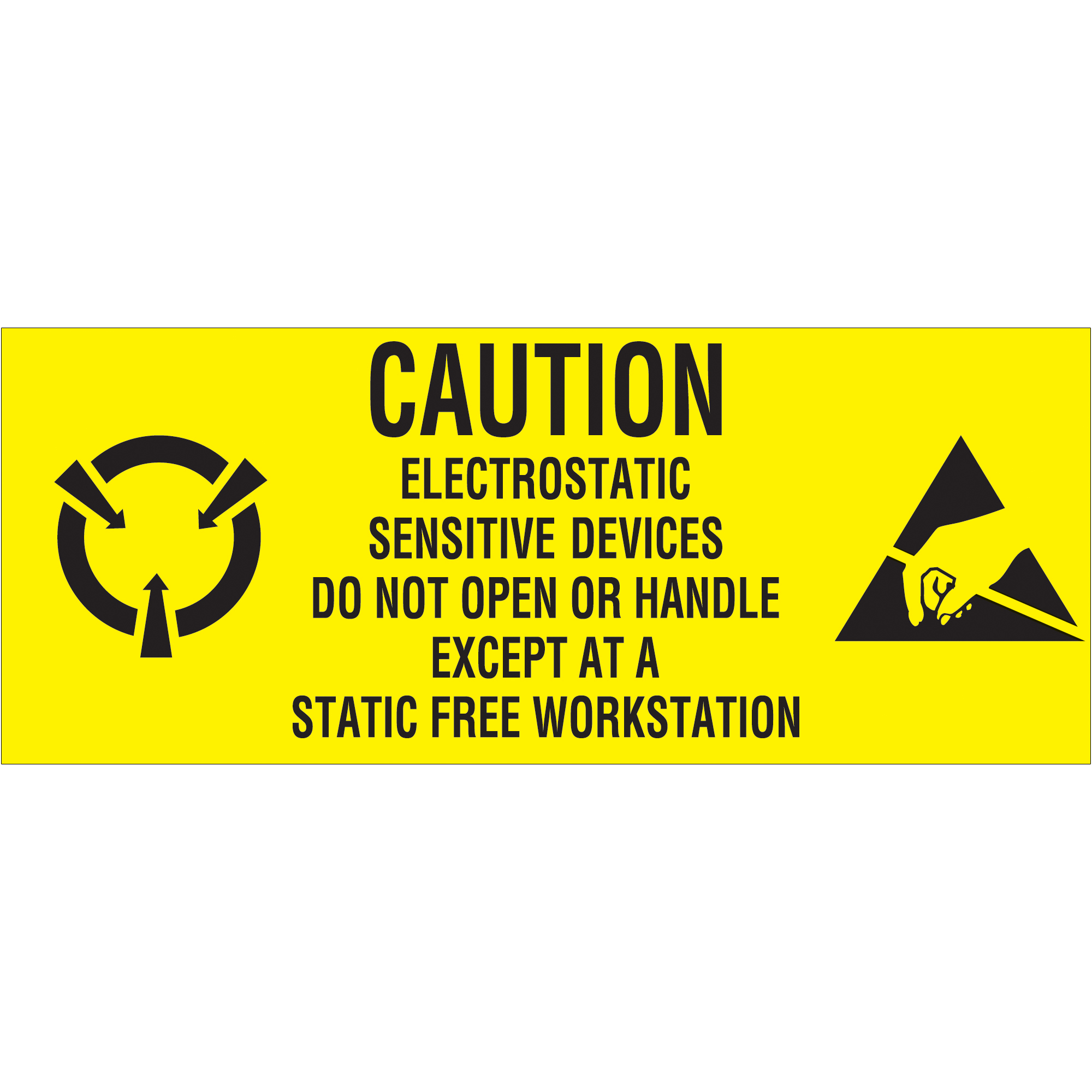 1 x 2 1/2" - "Electrostatic Sensitive Devices" Labels | Hybrid Shipping ...