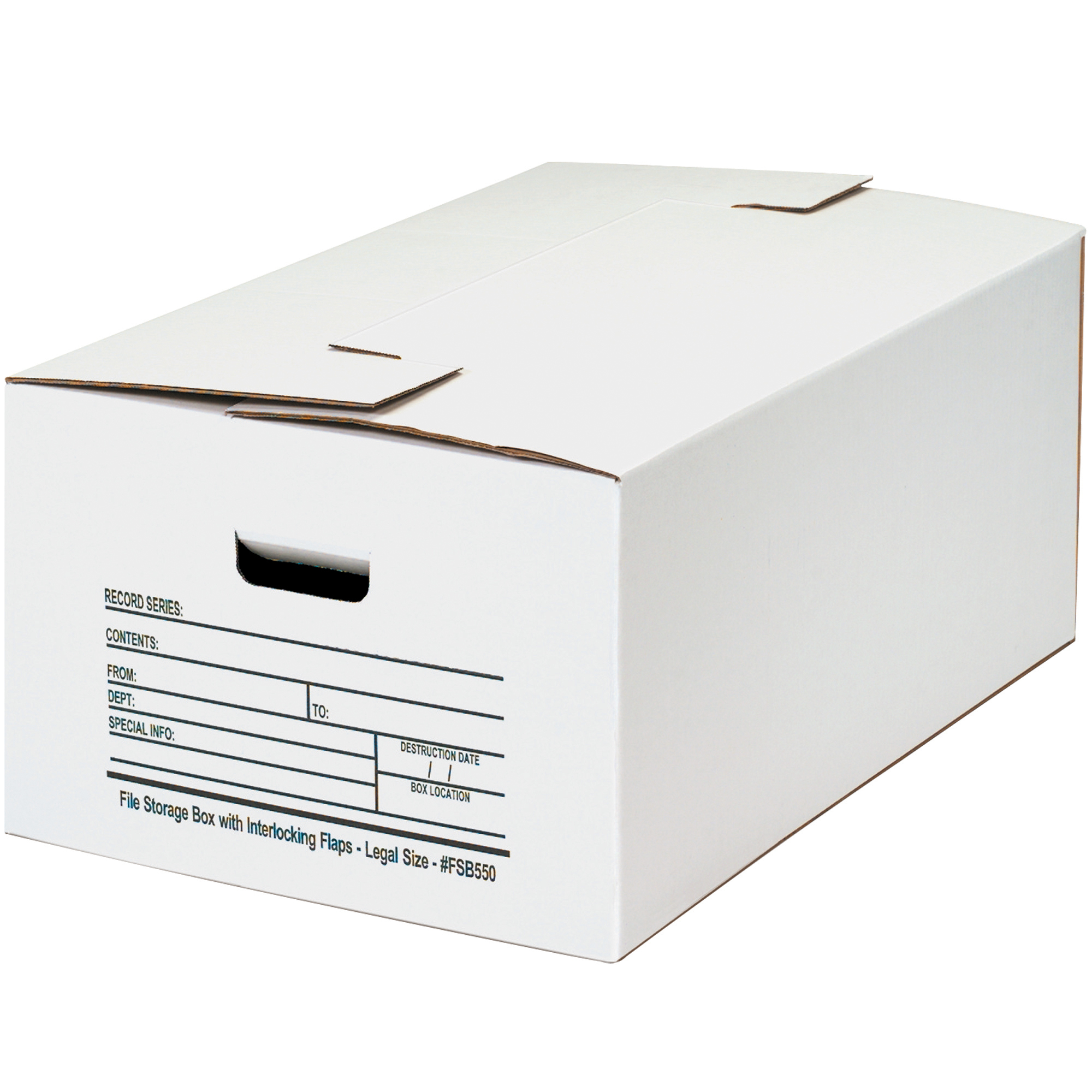 24 x 15 x 10" Interlocking Flap File Storage Boxes | Hybrid Shipping ...