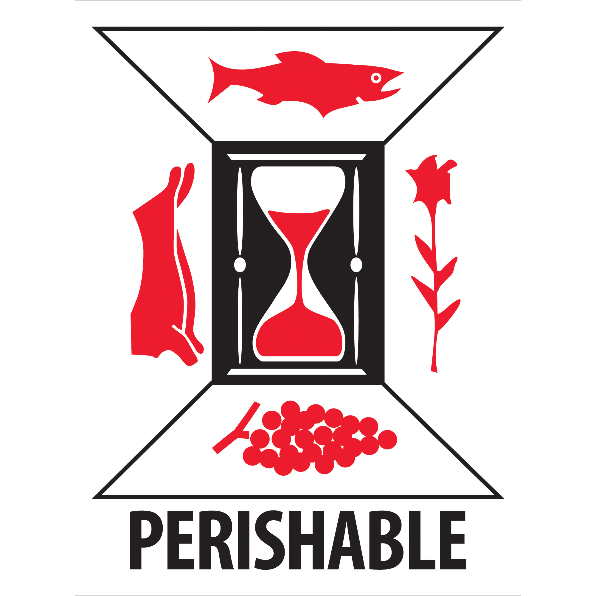 3 x 4" - "Perishable" Labels | Hybrid Shipping Supplies